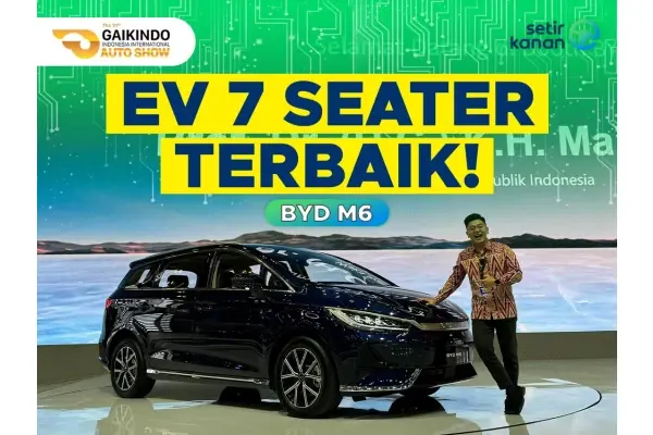 Spesifikasi BYD M6, Mobil Listrik Favorit Keluarga di GIIAS 2024 - Setir Kanan