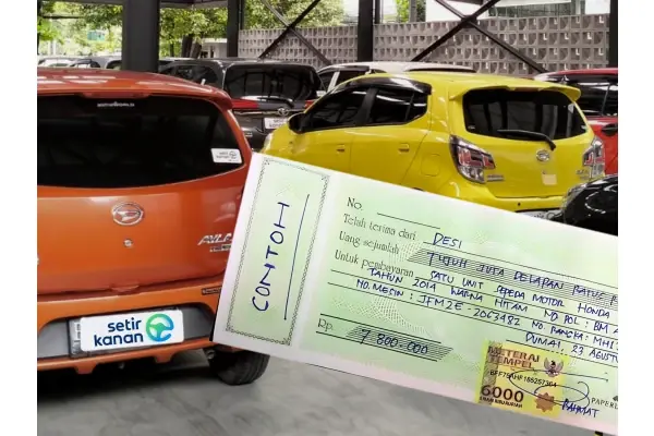 Contoh Kwitansi Jual Beli Mobil - Setir Kanan
